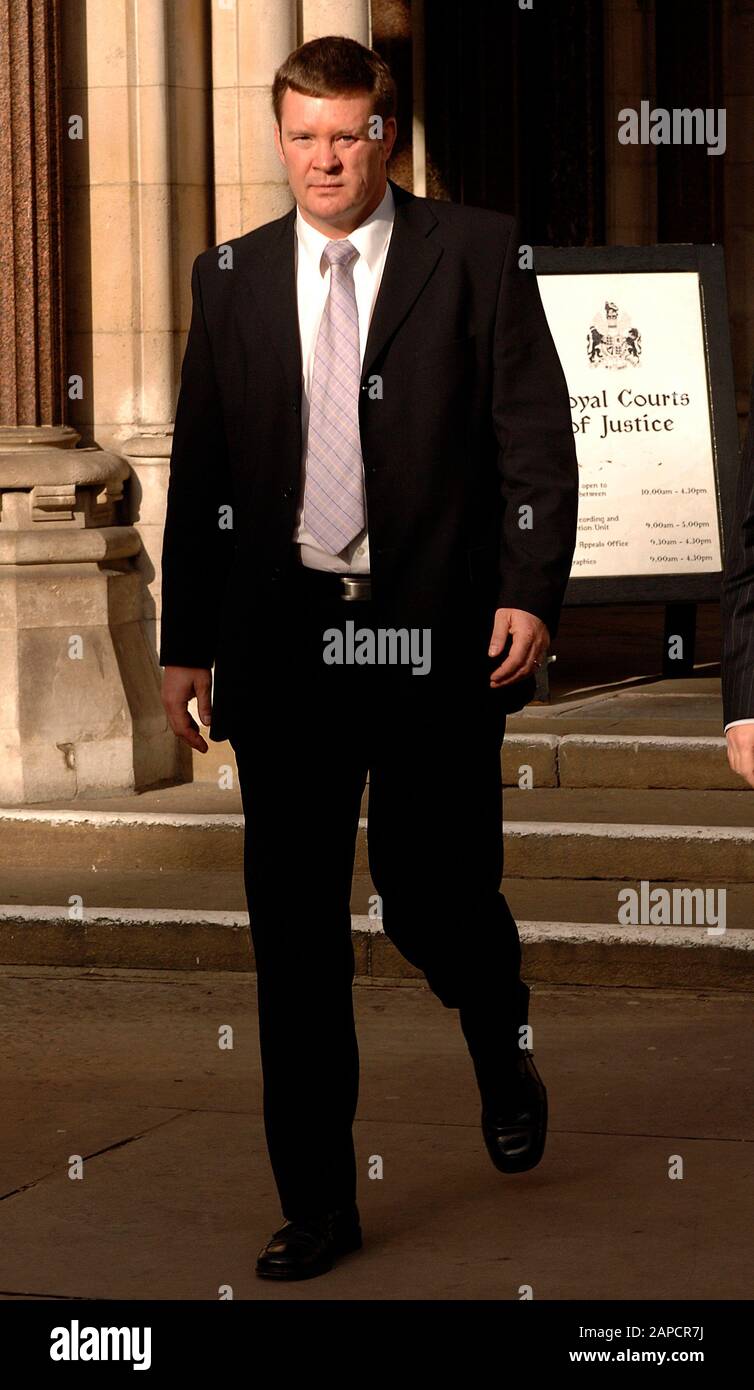 Former personal bodyguard Trevor Rees-Jones arriving to give evidence ...