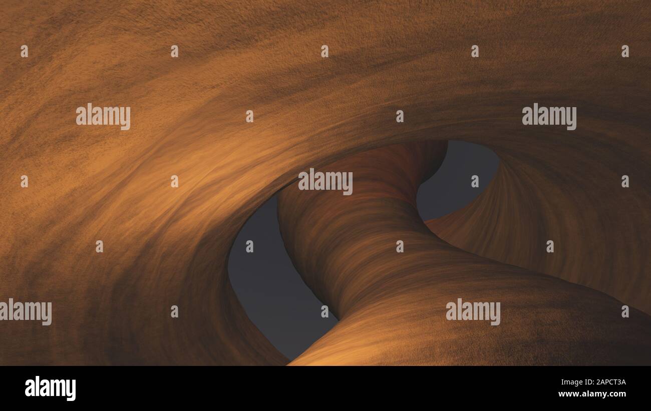 Carved Canyon Cavern of Stone Stock Photo - Alamy