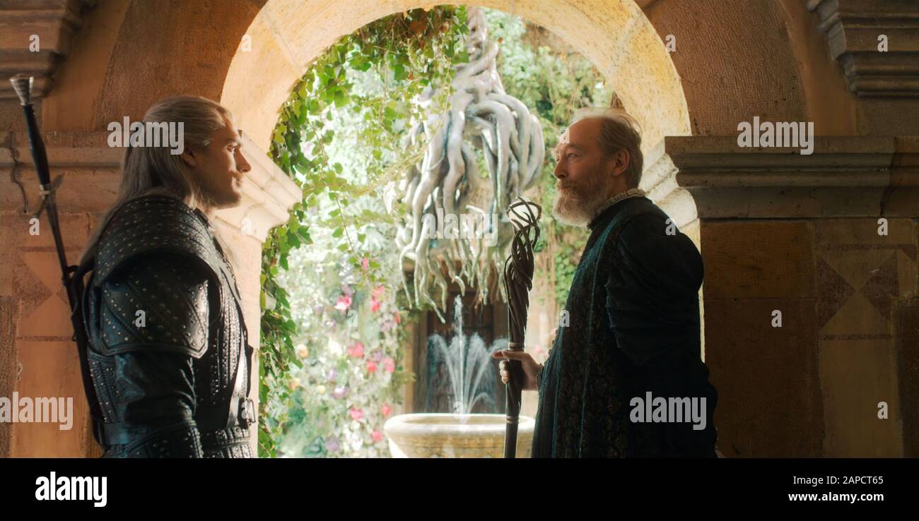 Los Angeles.CA.USA. Lars Mikkelsen and Henry Cavill in a scene in ...