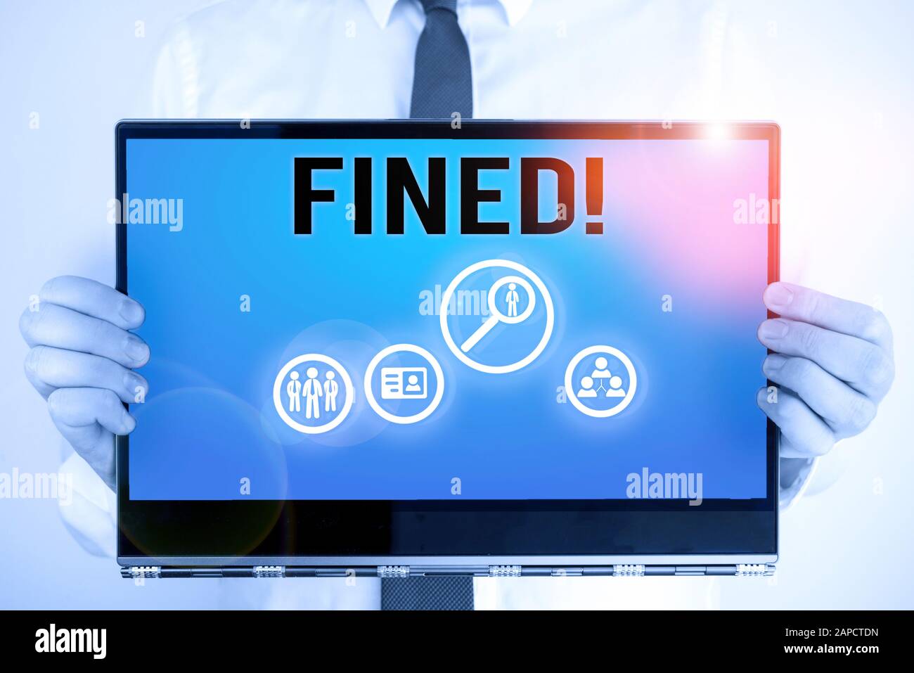 Conceptual hand writing showing Fined. Concept meaning clarify beer by ...