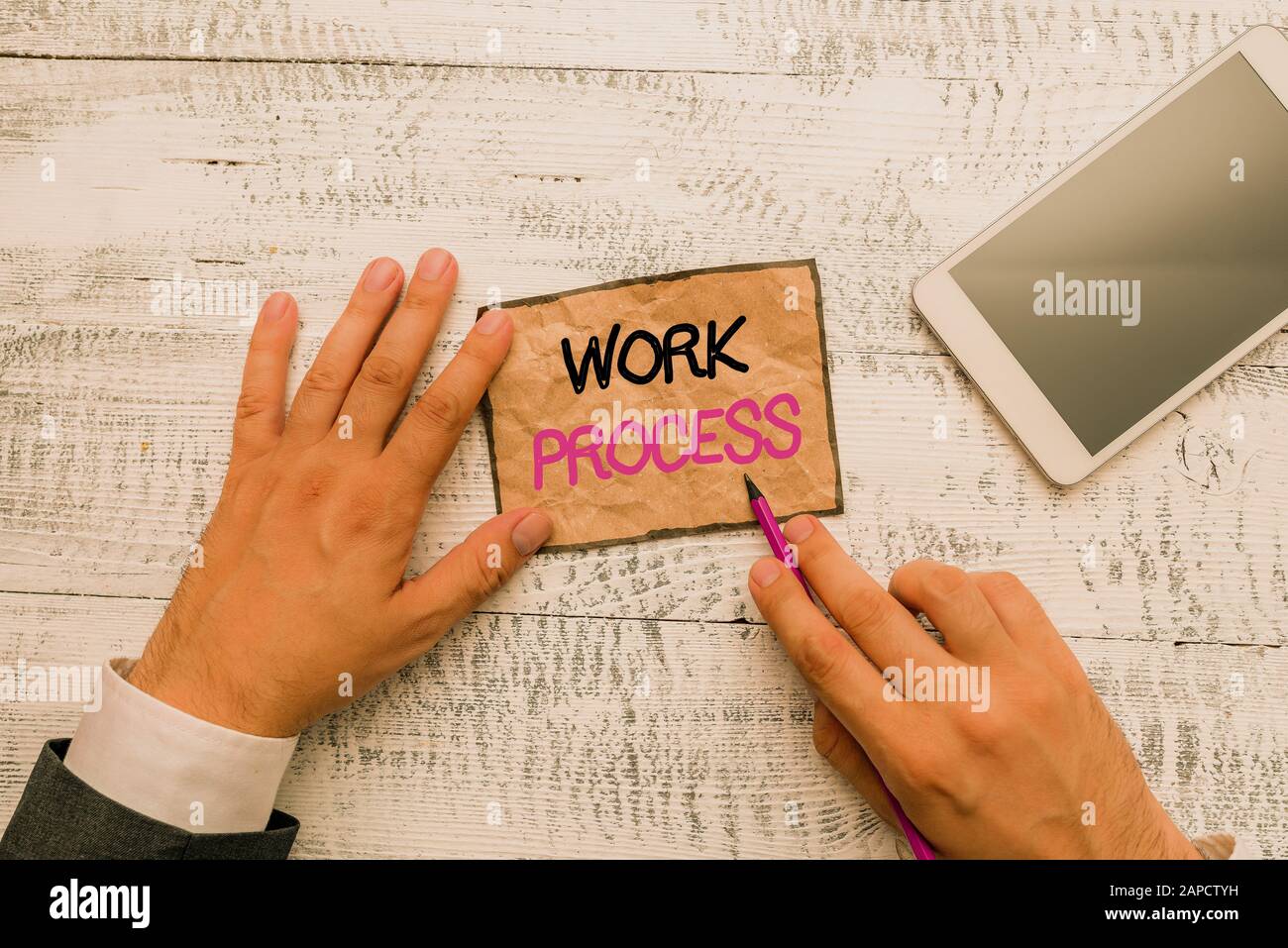 Word writing text Work Process. Business photo showcasing Standard ...