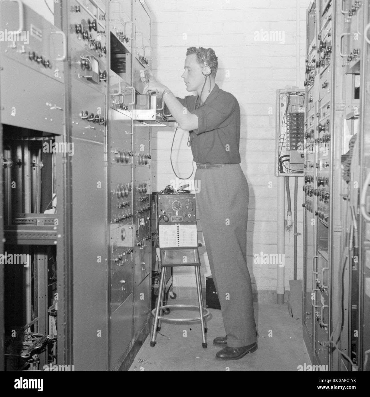 Oil control room Black and White Stock Photos & Images - Alamy
