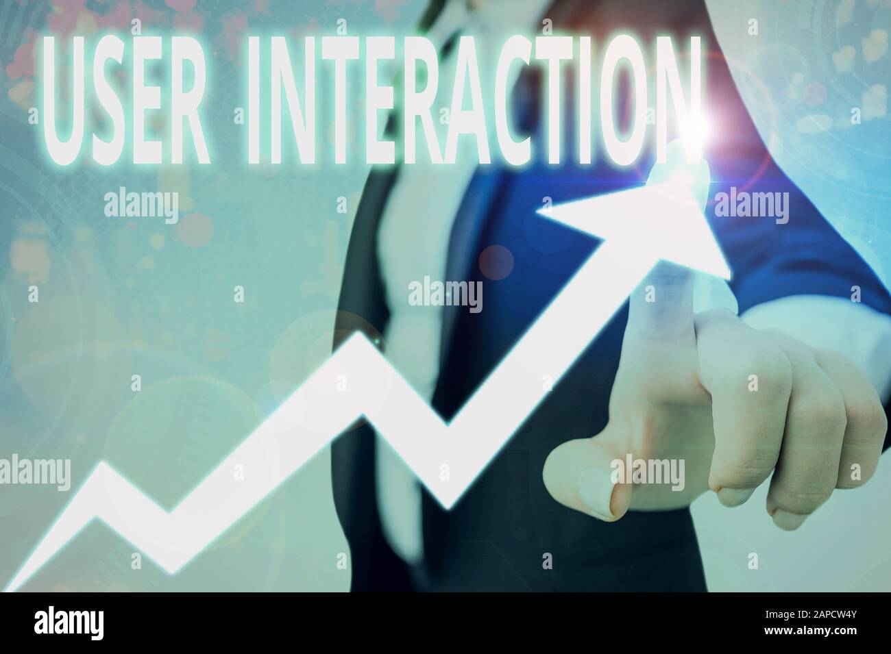 Conceptual hand writing showing User Interaction. Concept meaning the ...