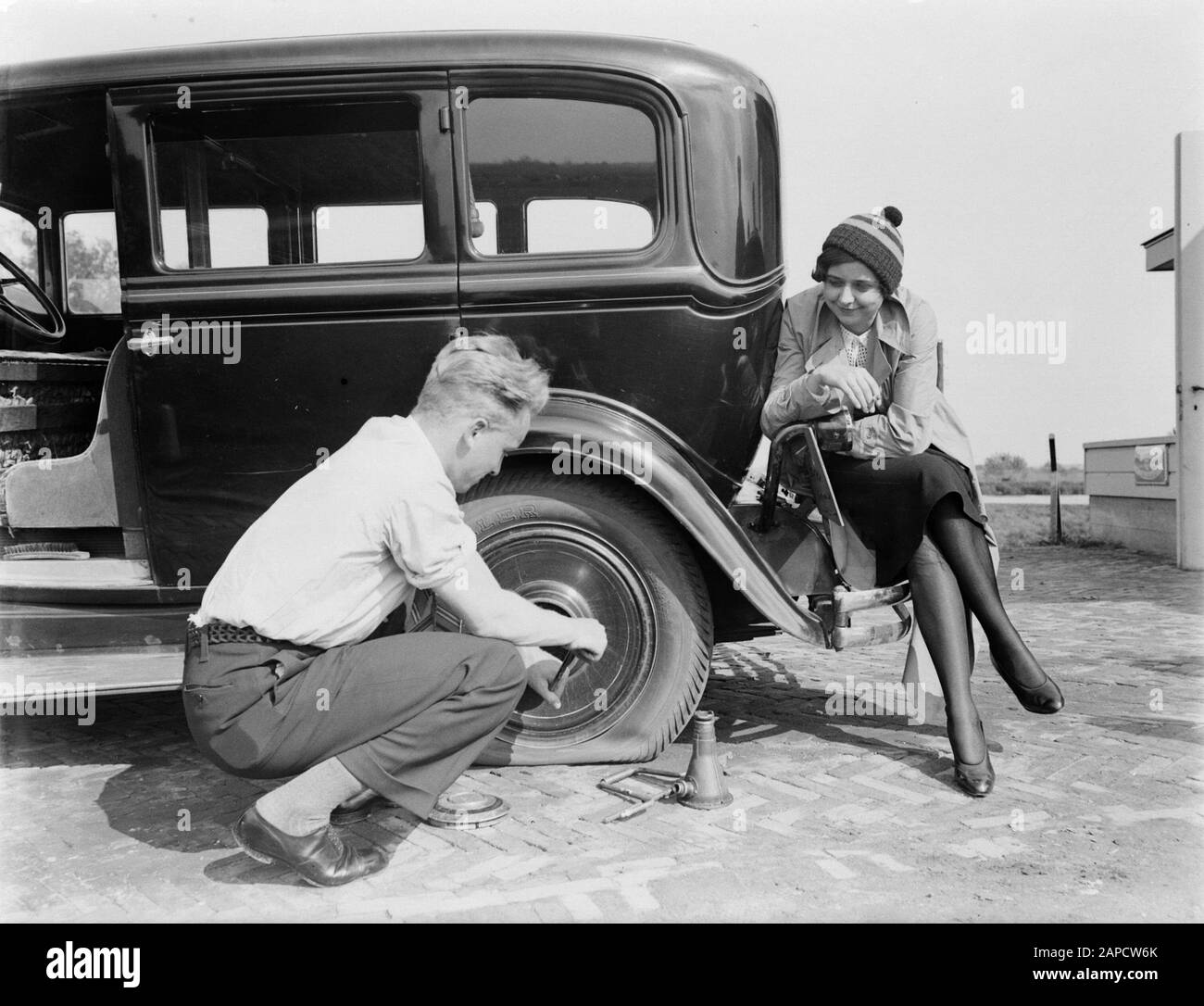 Reportage model Description: Actress and model Cissy van Bennekom sits ...