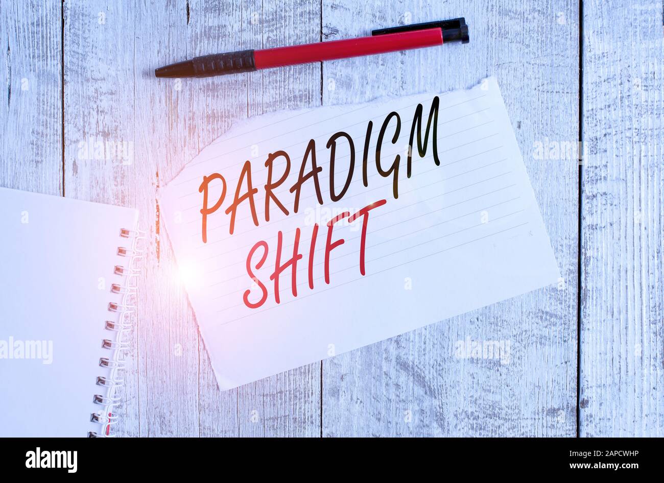 Writing note showing Paradigm Shift. Business concept for fundamental ...
