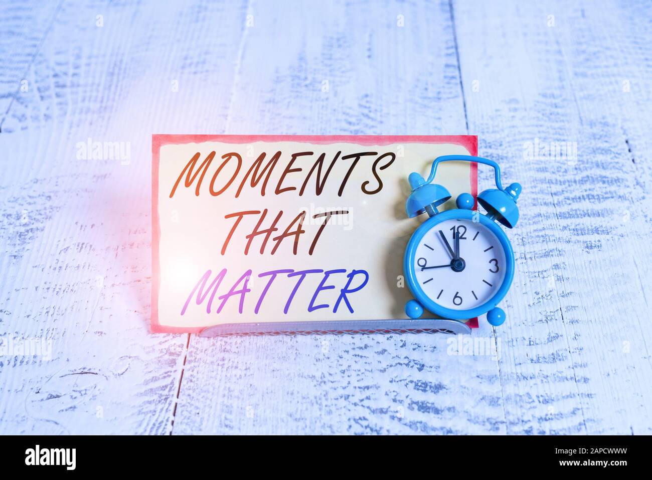 Writing note showing Moments That Matter. Business concept for ...