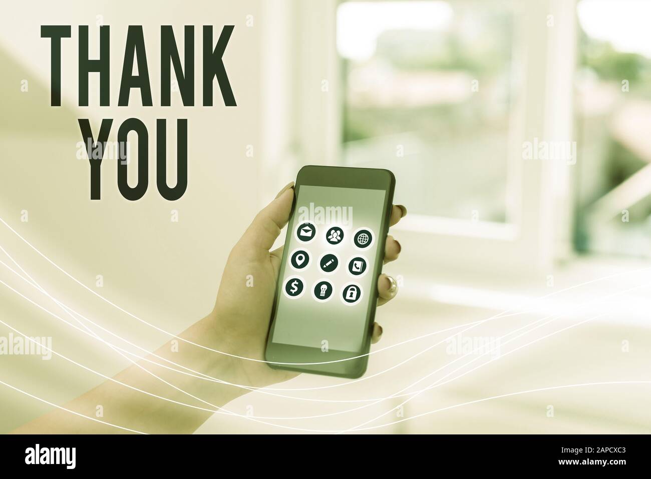 Text sign showing Thank You. Business photo showcasing polite ...