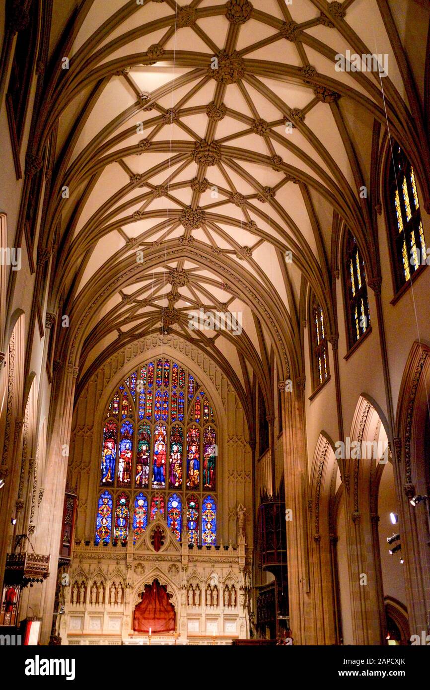 Trinity Church interior. New York City Stock Photo - Alamy