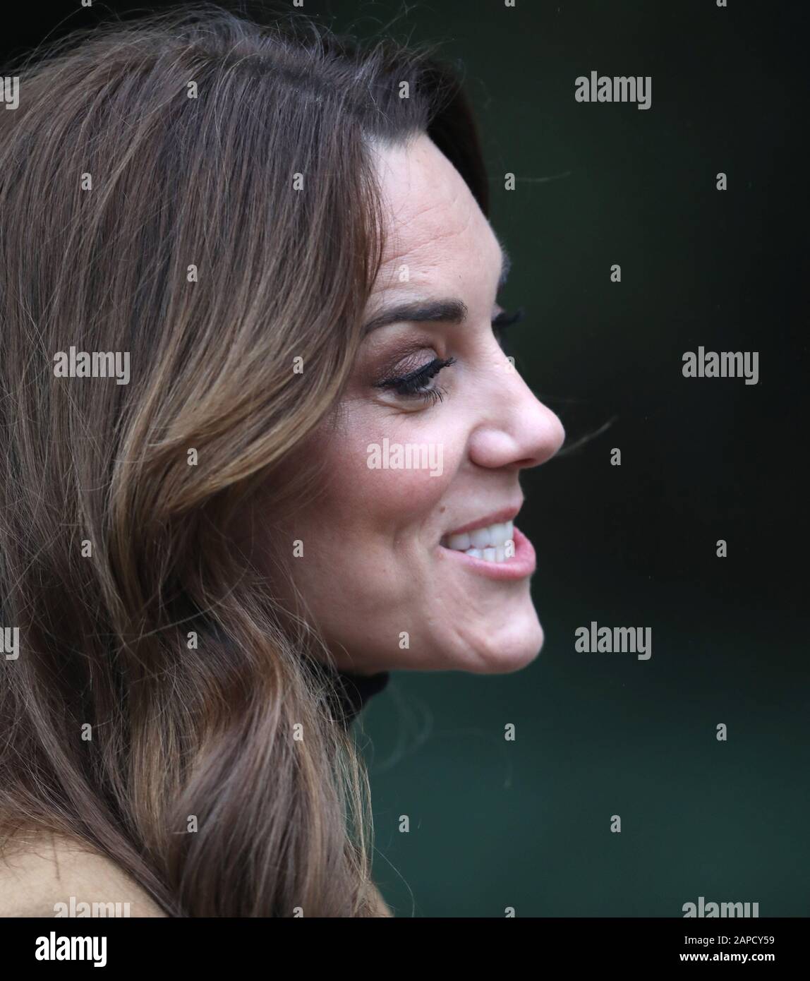 Woking, UK. 22nd Jan, 2020. Catherine, Duchess of Cambridge, visits HMP ...