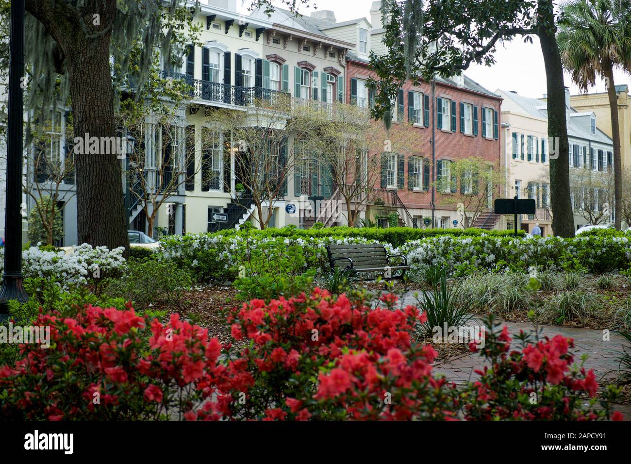 Street scene. Savannah, Georgia Stock Photo - Alamy