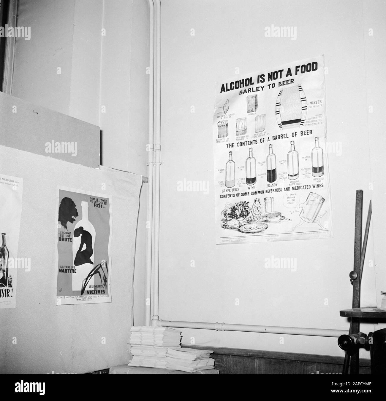 The National Committee against Alcoholism Description: Poster that ...