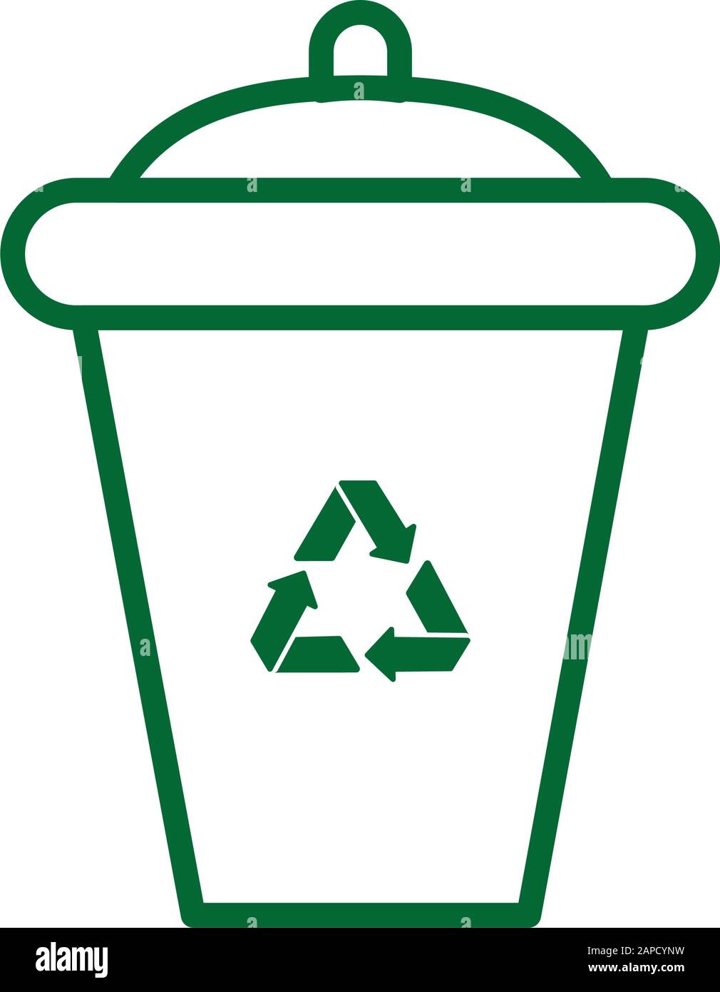 Isolated recycle trash vector design Stock Vector Image & Art - Alamy
