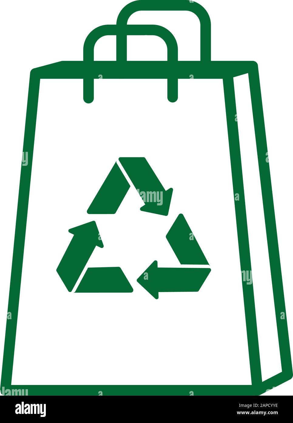 Isolated recycle shopping bag vector design Stock Vector Image & Art ...