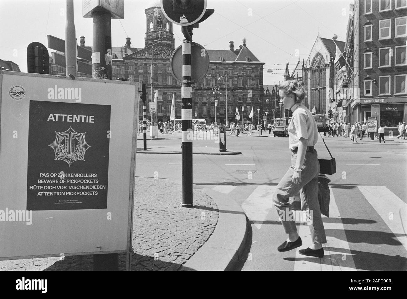 Posters warning amsterdam tourist hi-res stock photography and images ...