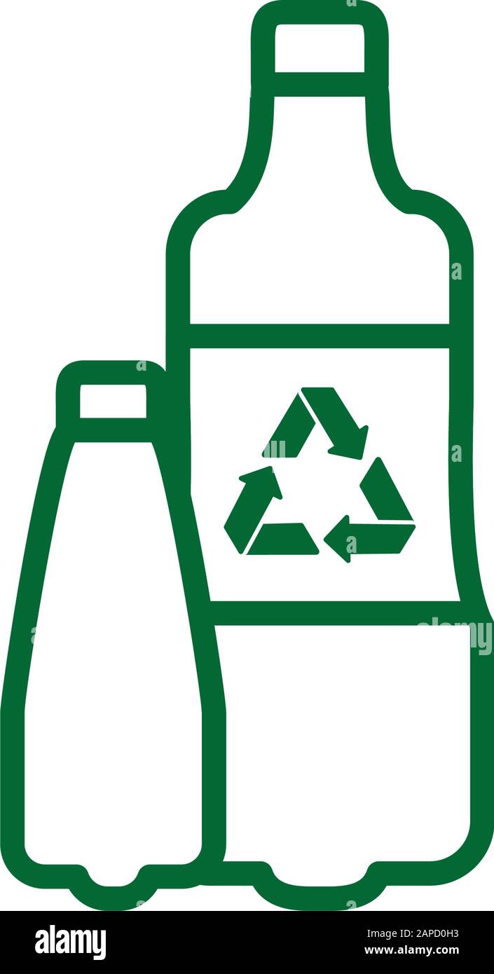 Isolated recycle plastic bottle vector design Stock Vector Image & Art ...