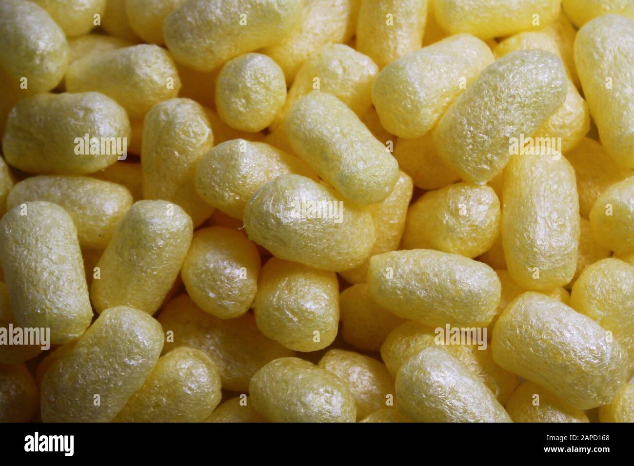 The picture shows yellow fill material Stock Photo - Alamy