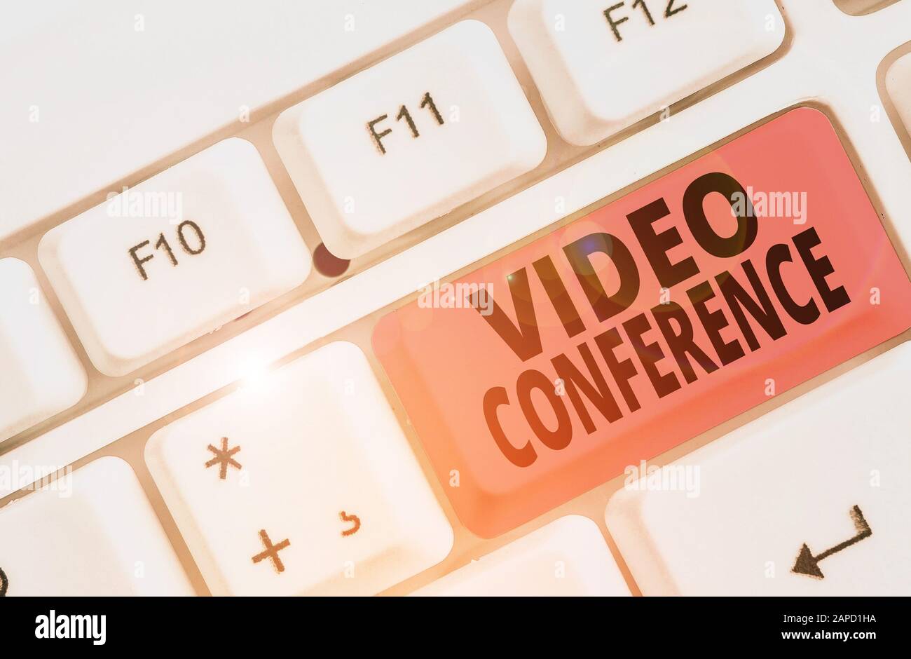 Conceptual hand writing showing Video Conference. Concept meaning ...