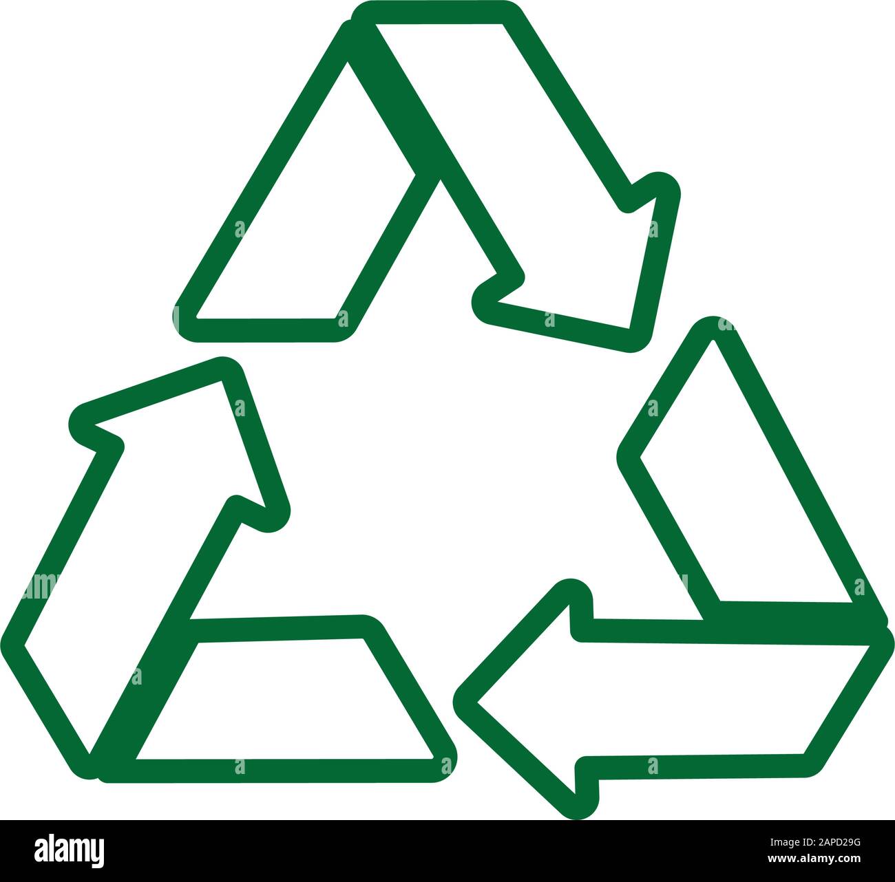 Isolated recycle sign vector design Stock Vector Image & Art - Alamy