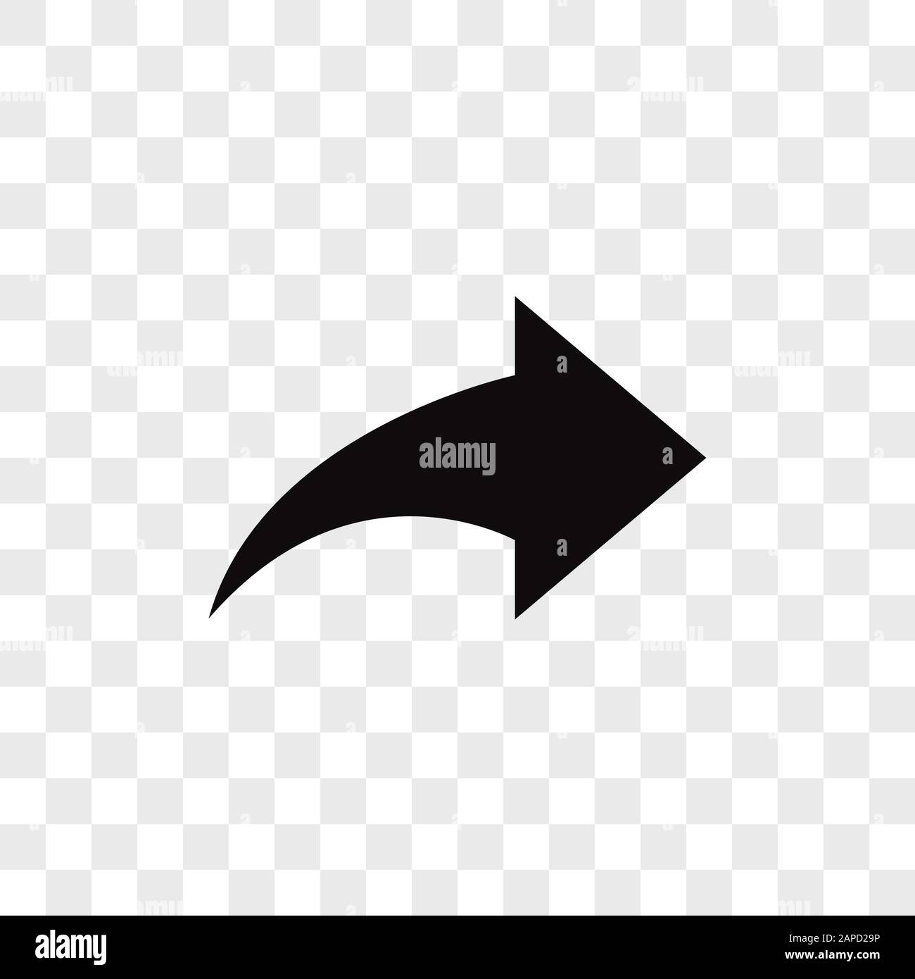Forward arrow vector icon in modern design style for web site and ...