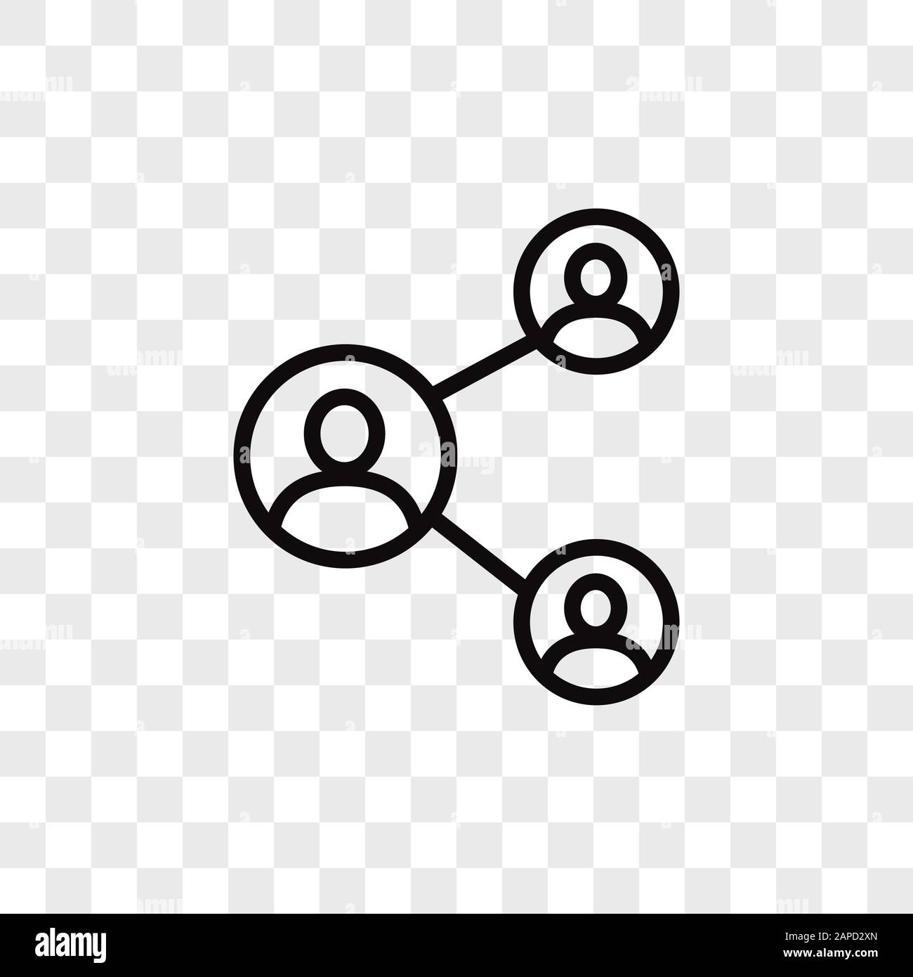 People network vector icon in modern design style for web site and ...