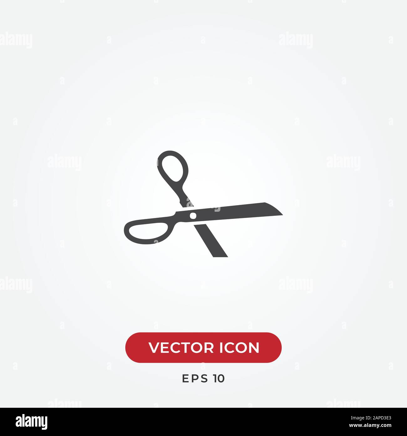 Scissors vector icon in modern design style for web site and mobile app ...