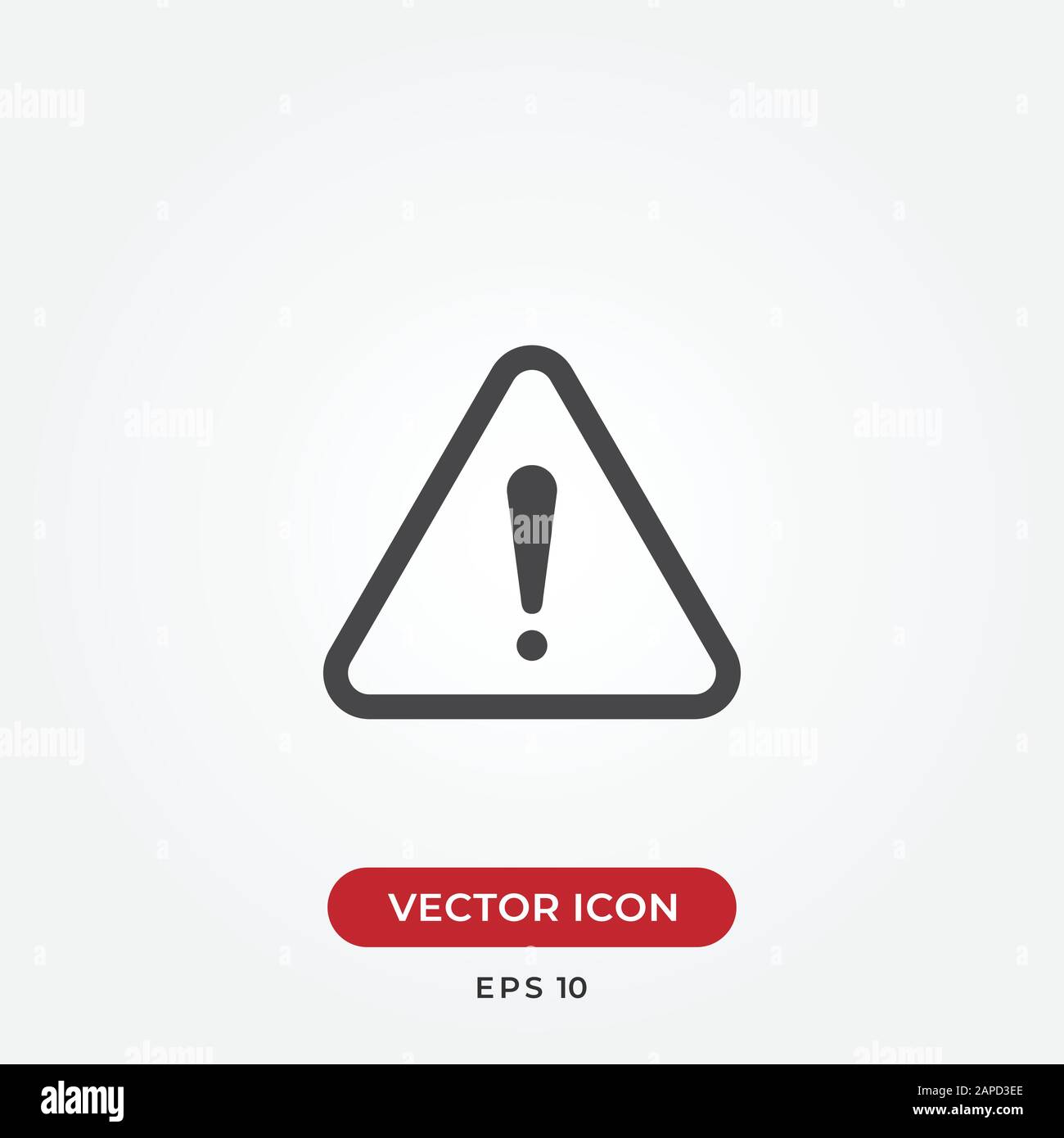 Warning Vector Icon In Modern Design Style For Web Site And Mobile App Stock Vector Image And Art