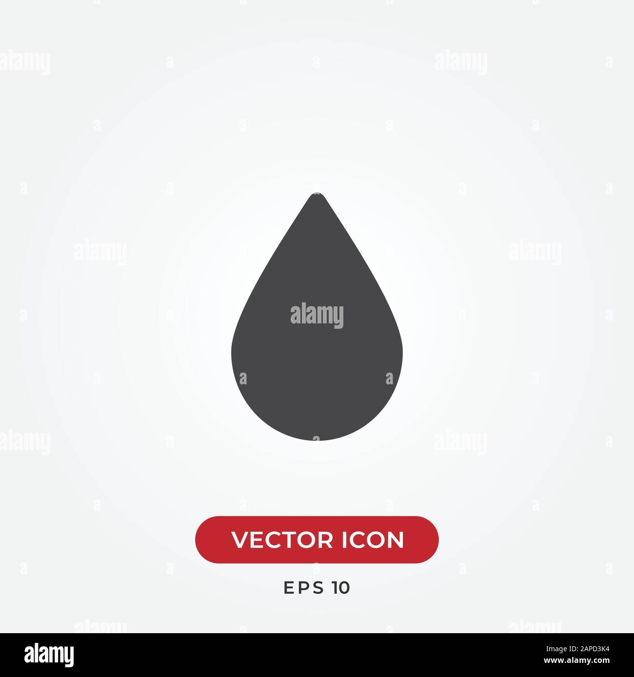 Drop vector icon in modern design style for web site and mobile app ...
