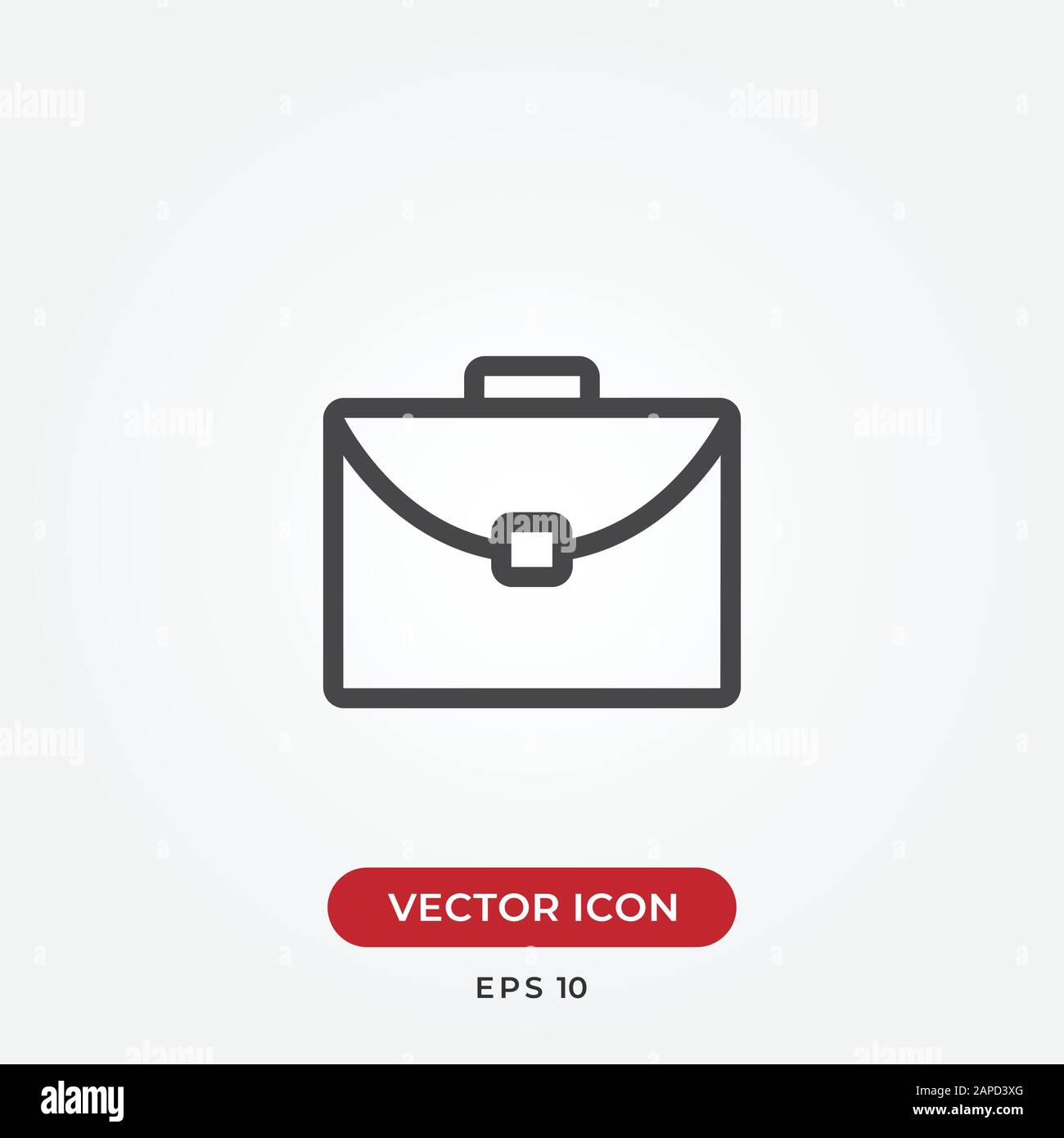Briefcase vector icon in modern design style for web site and mobile ...