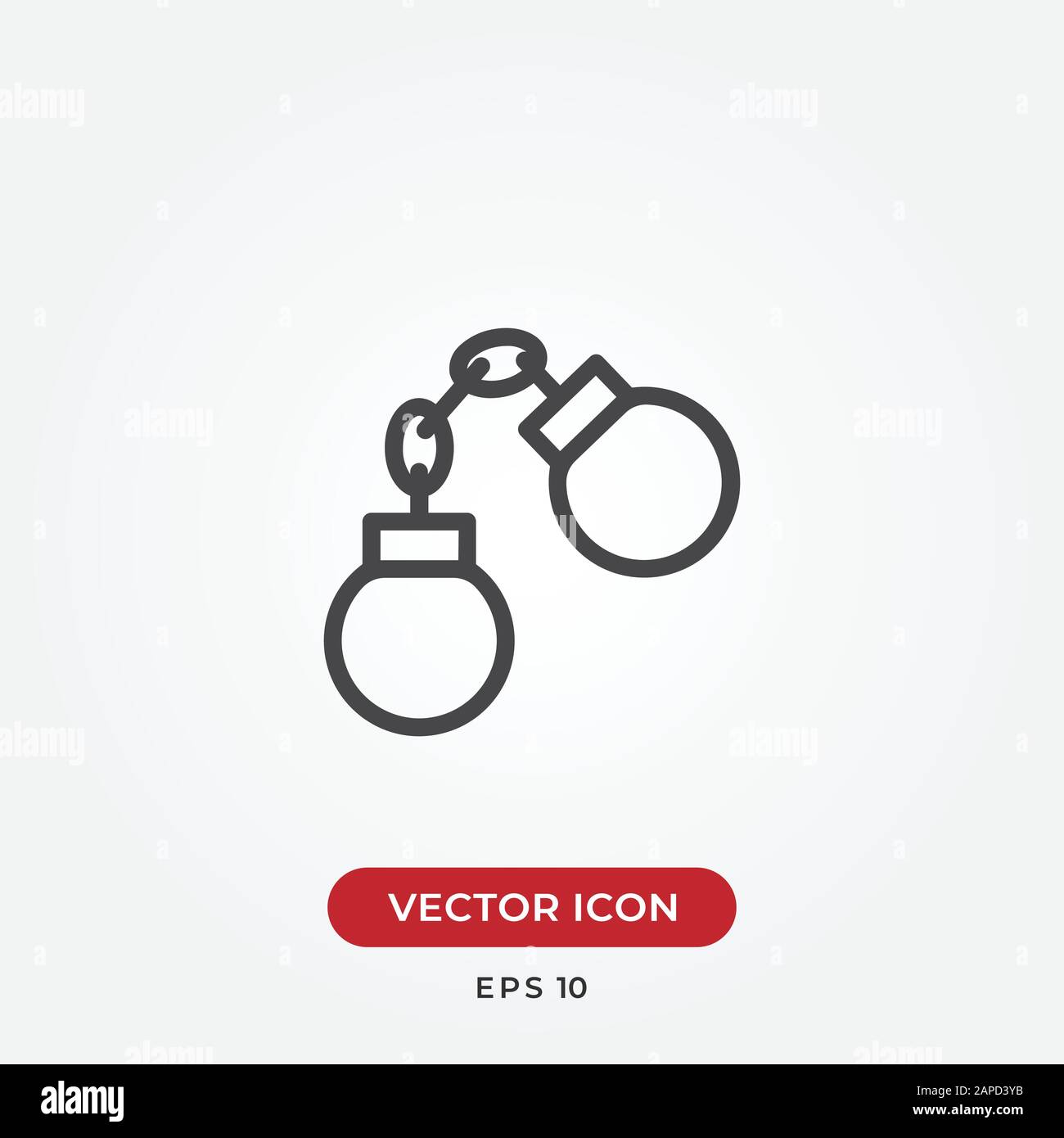 Handcuffs vector vectors hi-res stock photography and images - Alamy