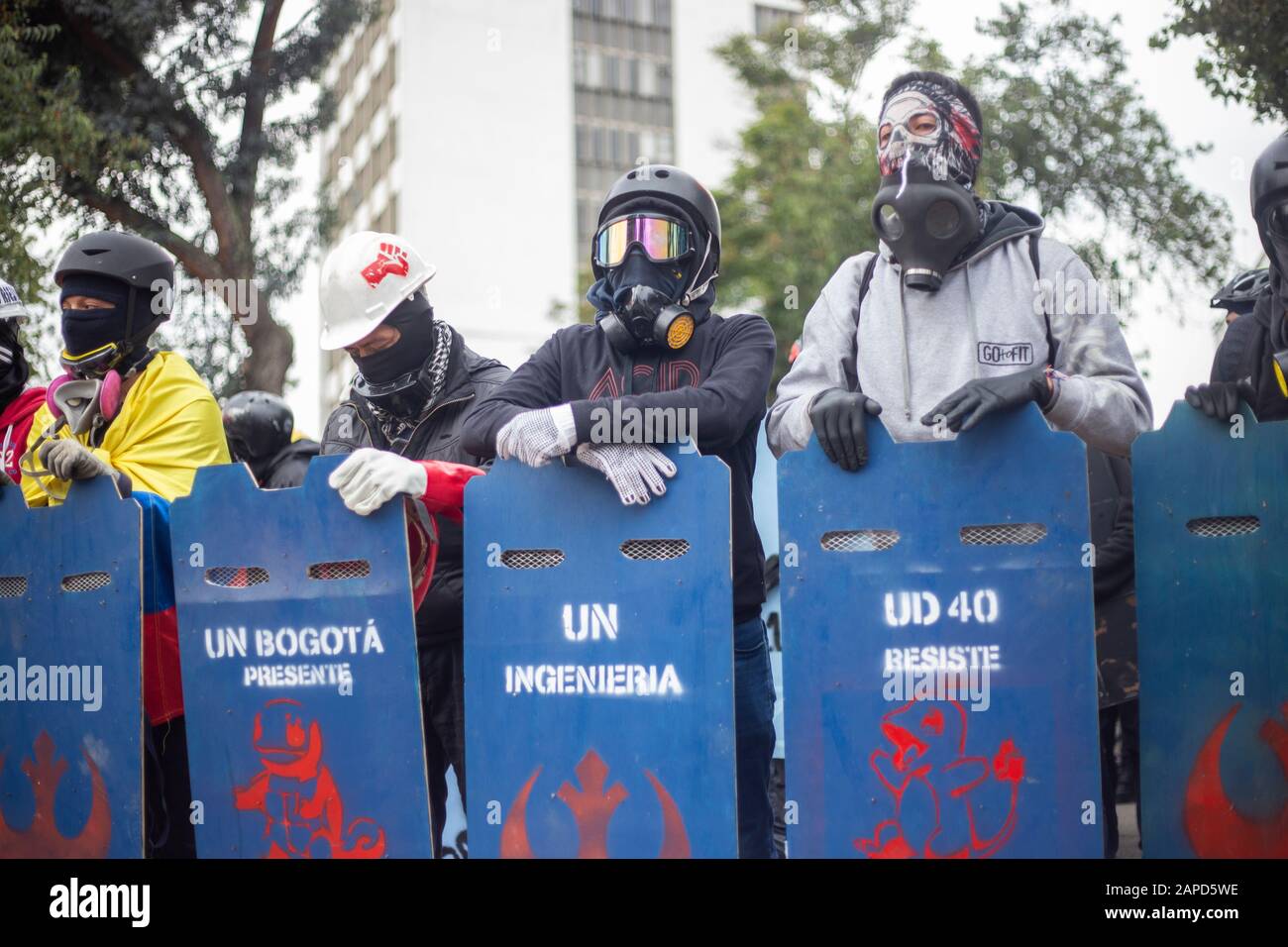 National strike in bogota hi-res stock photography and images - Alamy