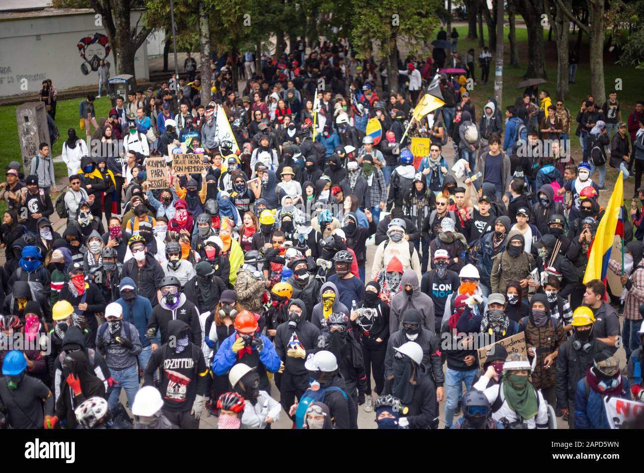 National strike in bogota hi-res stock photography and images - Alamy