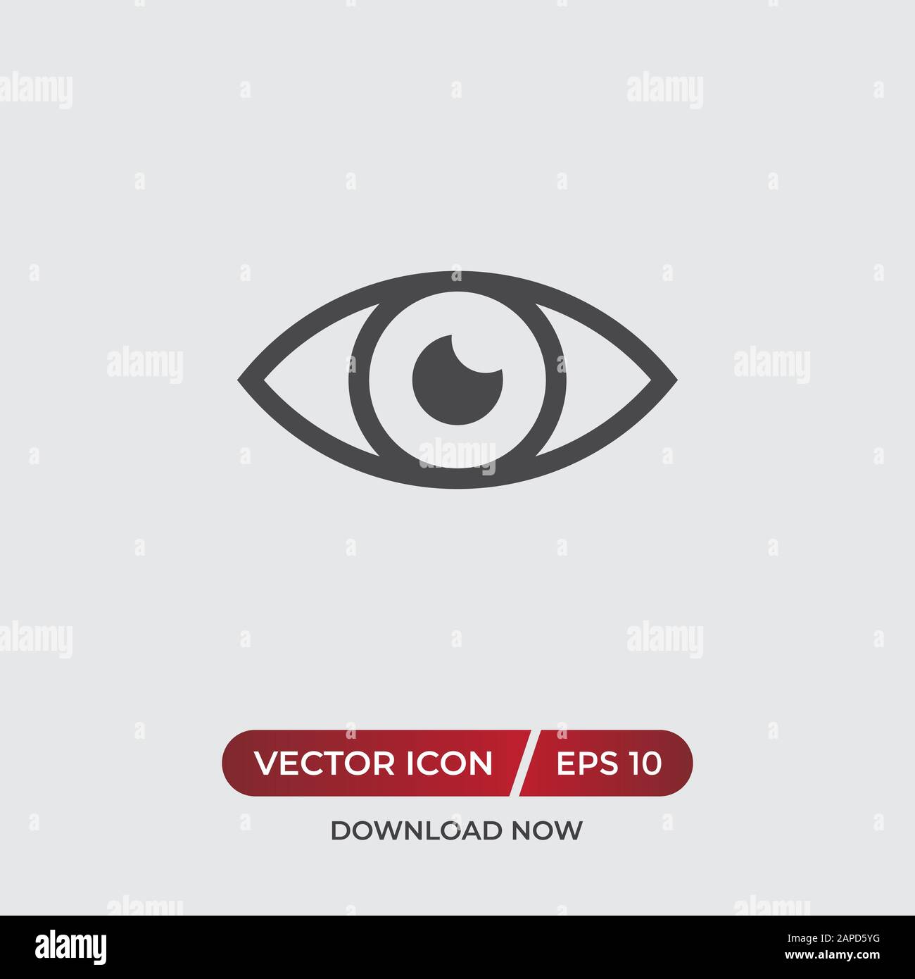 Eye vector icon in modern design style for web site and mobile app ...