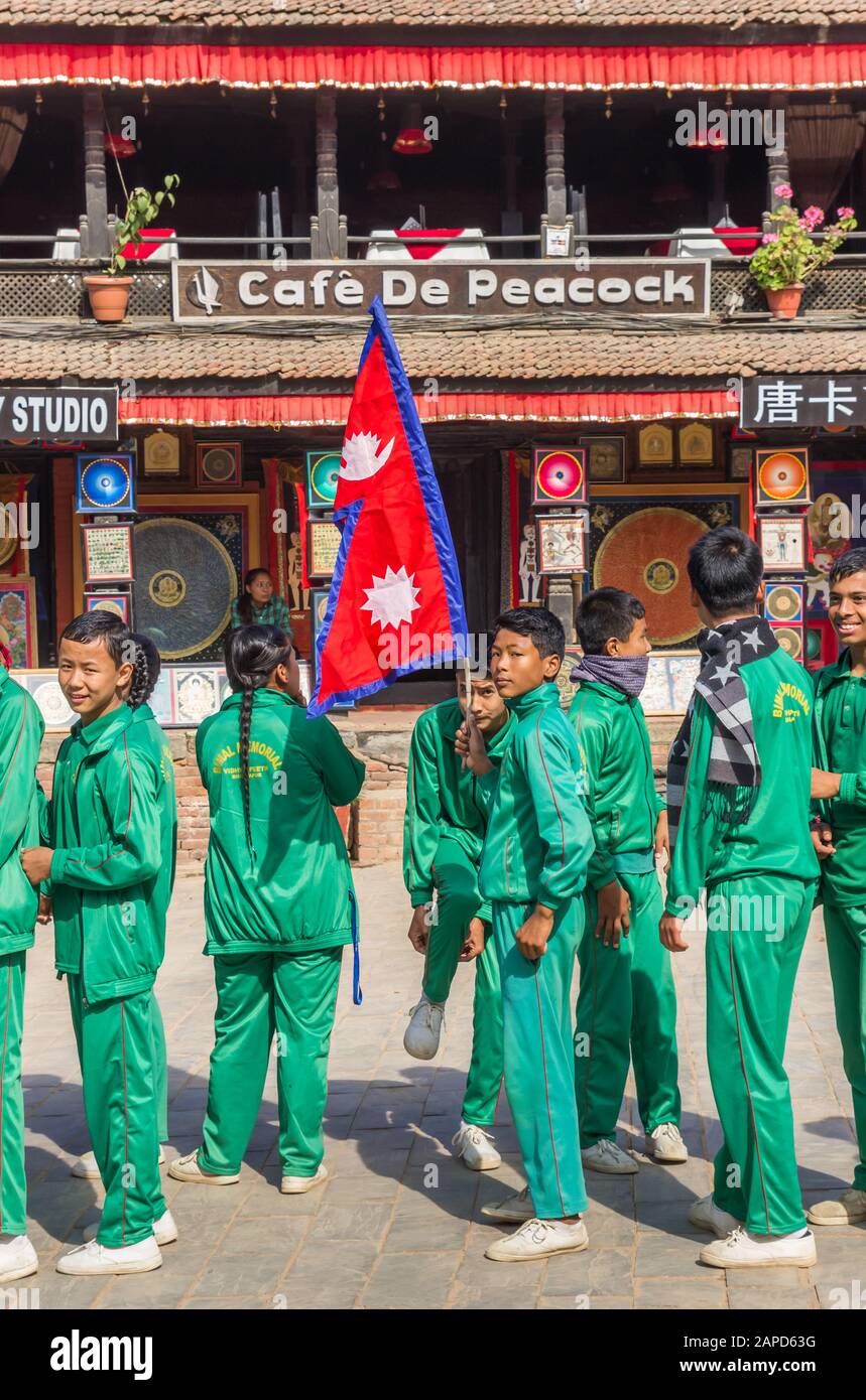 Nepalese school students hi-res stock photography and images - Alamy