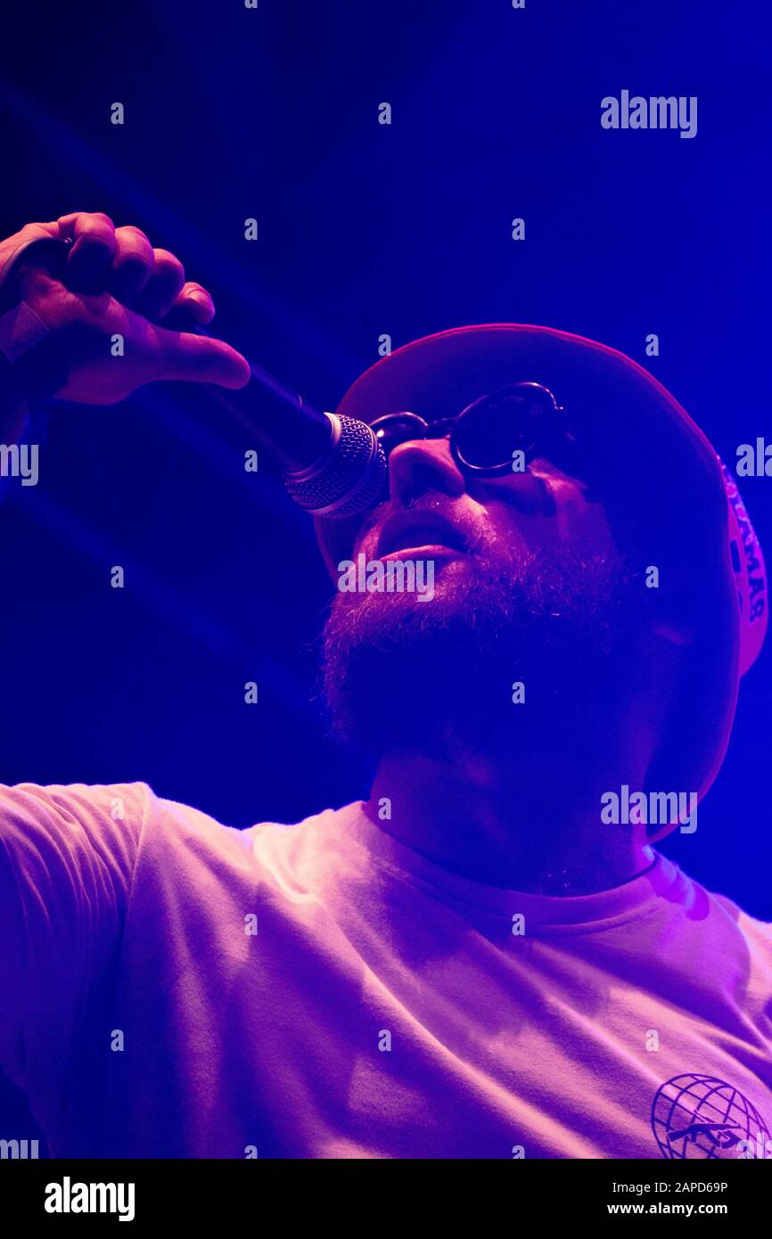 FARO, PORTUGAL: 5th SEPTEMBER, 2019 - Rap band Conjunto Corona ...