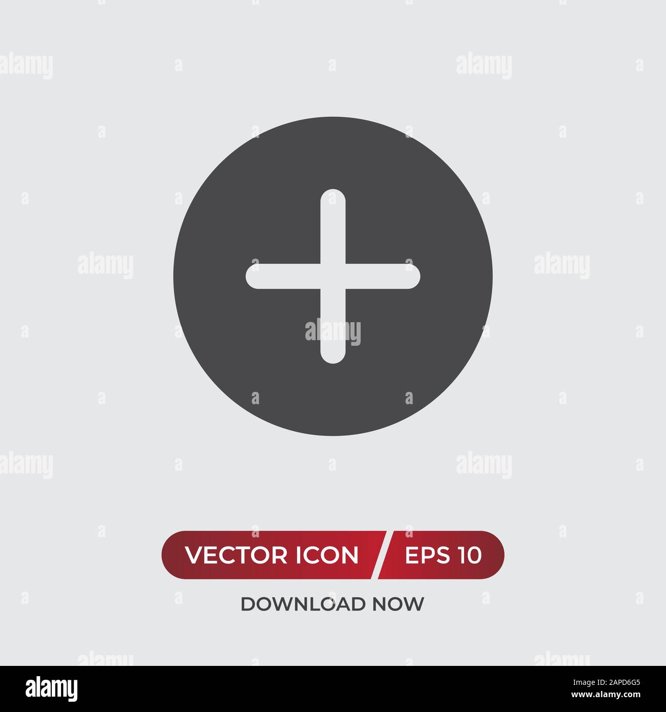 Plus vector icon, add symbol in modern design style for web site and ...