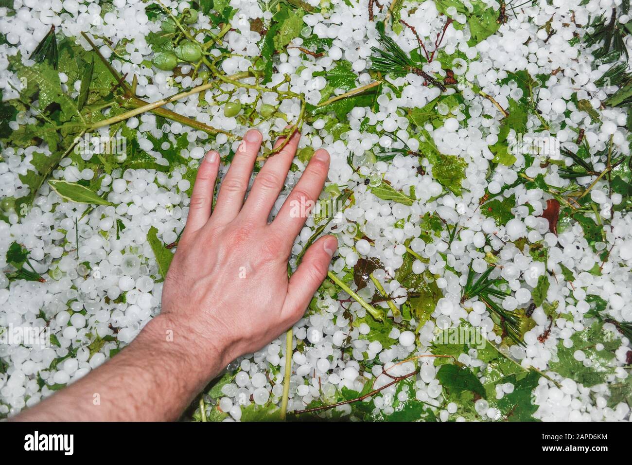 Hail stones hi-res stock photography and images - Alamy