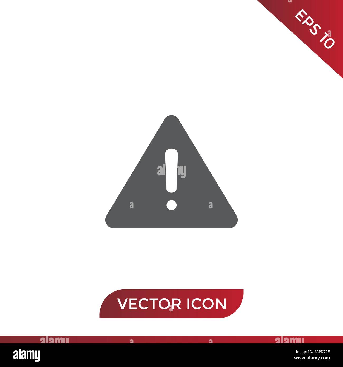 Warning vector icon Stock Vector Image & Art - Alamy