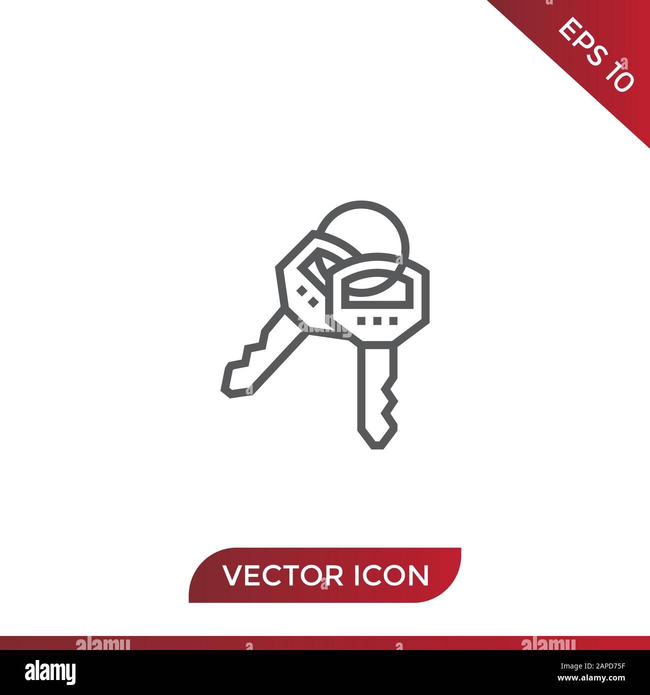 Keys vector icon Stock Vector Image & Art - Alamy