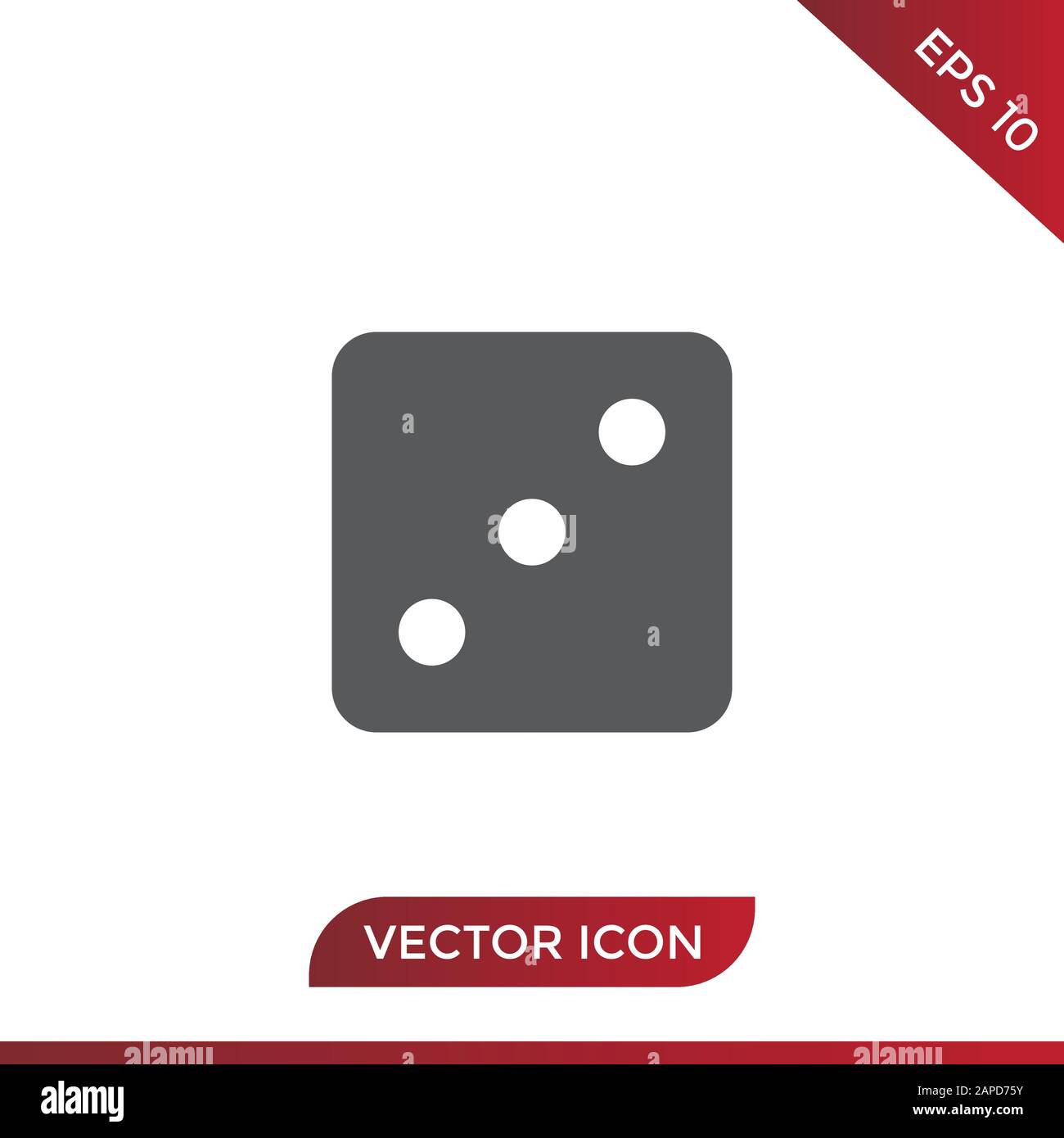 Dice number three icon Stock Vector Image & Art - Alamy