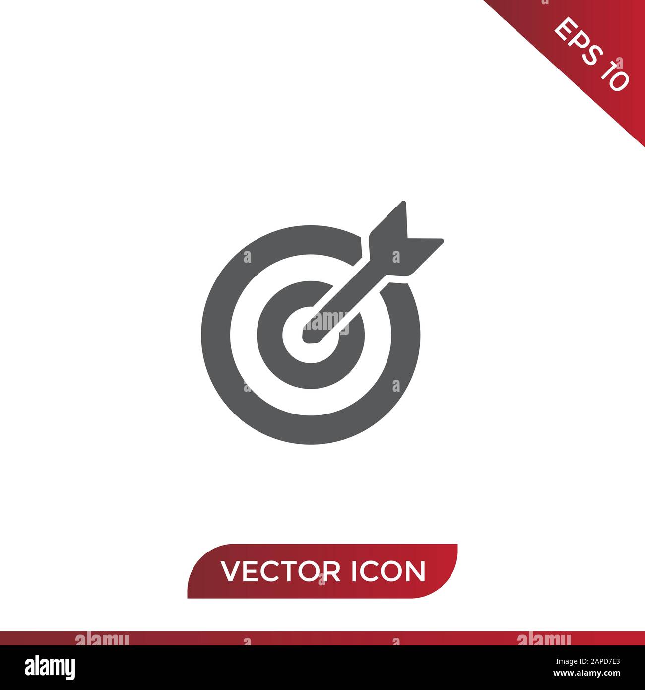 Target vector icon Stock Vector Image & Art - Alamy