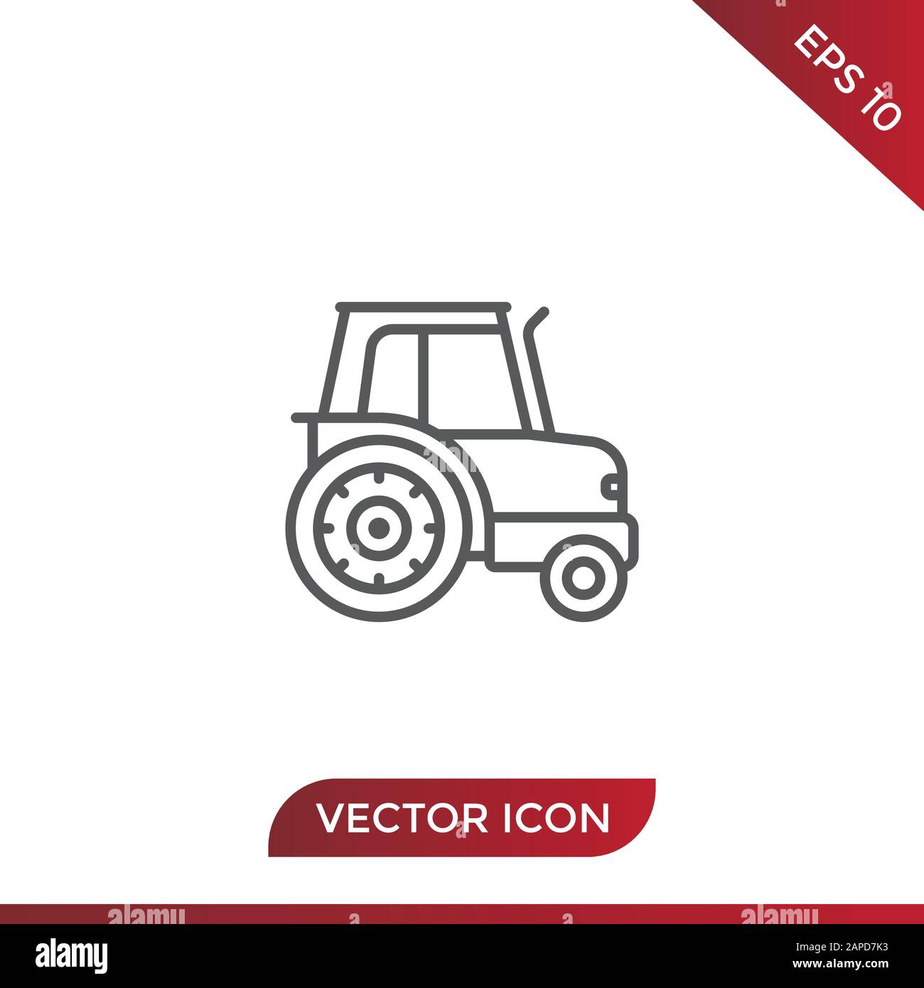 Tractor work in harvest Stock Vector Images - Alamy