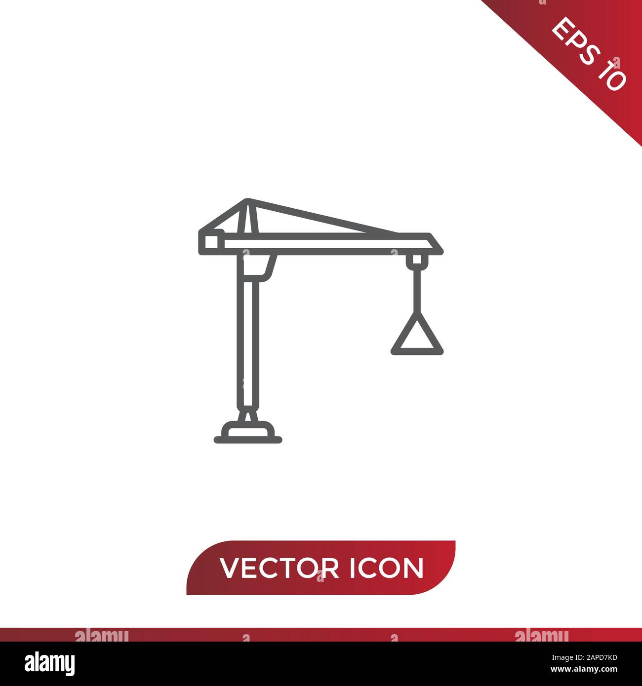 Construction crane icon Stock Vector Image & Art - Alamy