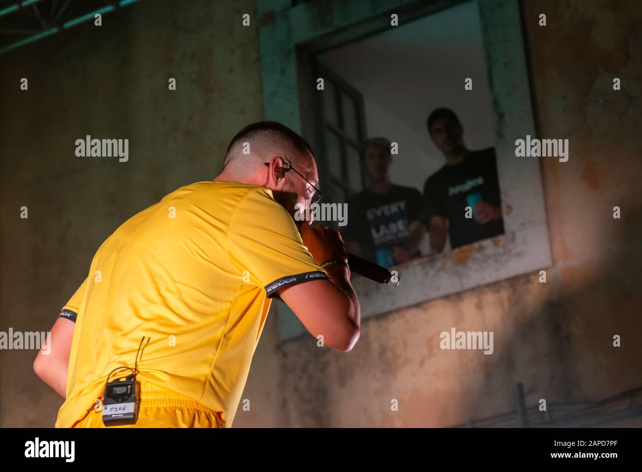 FARO, PORTUGAL: 5th SEPTEMBER, 2019 - Rapper Mike El Nite, performs on ...