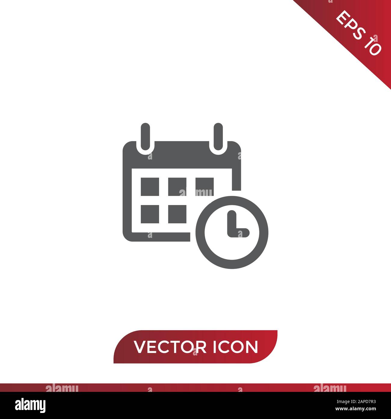Calendar and time icon Stock Vector Image & Art - Alamy