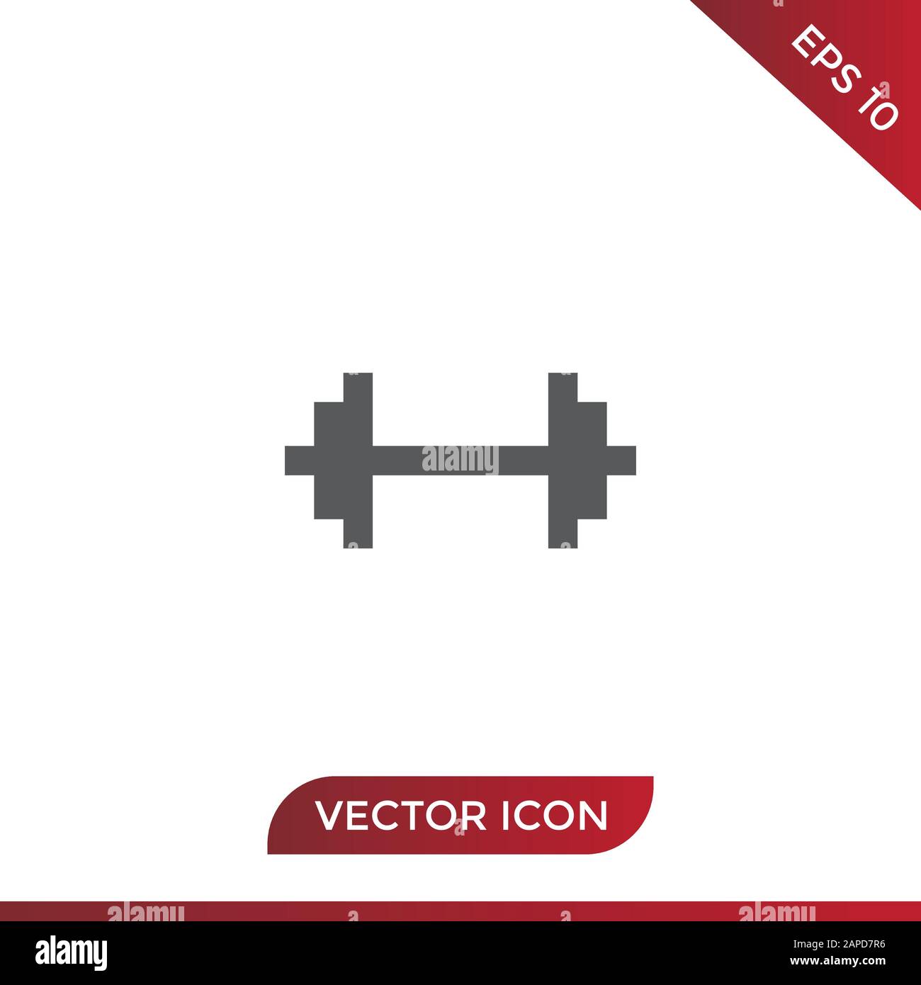 Dumbbell vector icon Stock Vector Image & Art - Alamy