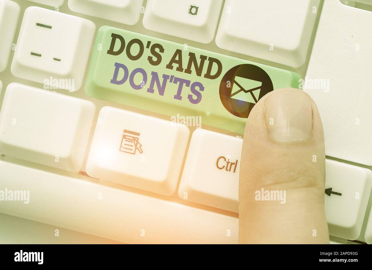 Handwriting text writing Do S And Don tS. Conceptual photo Rules or ...