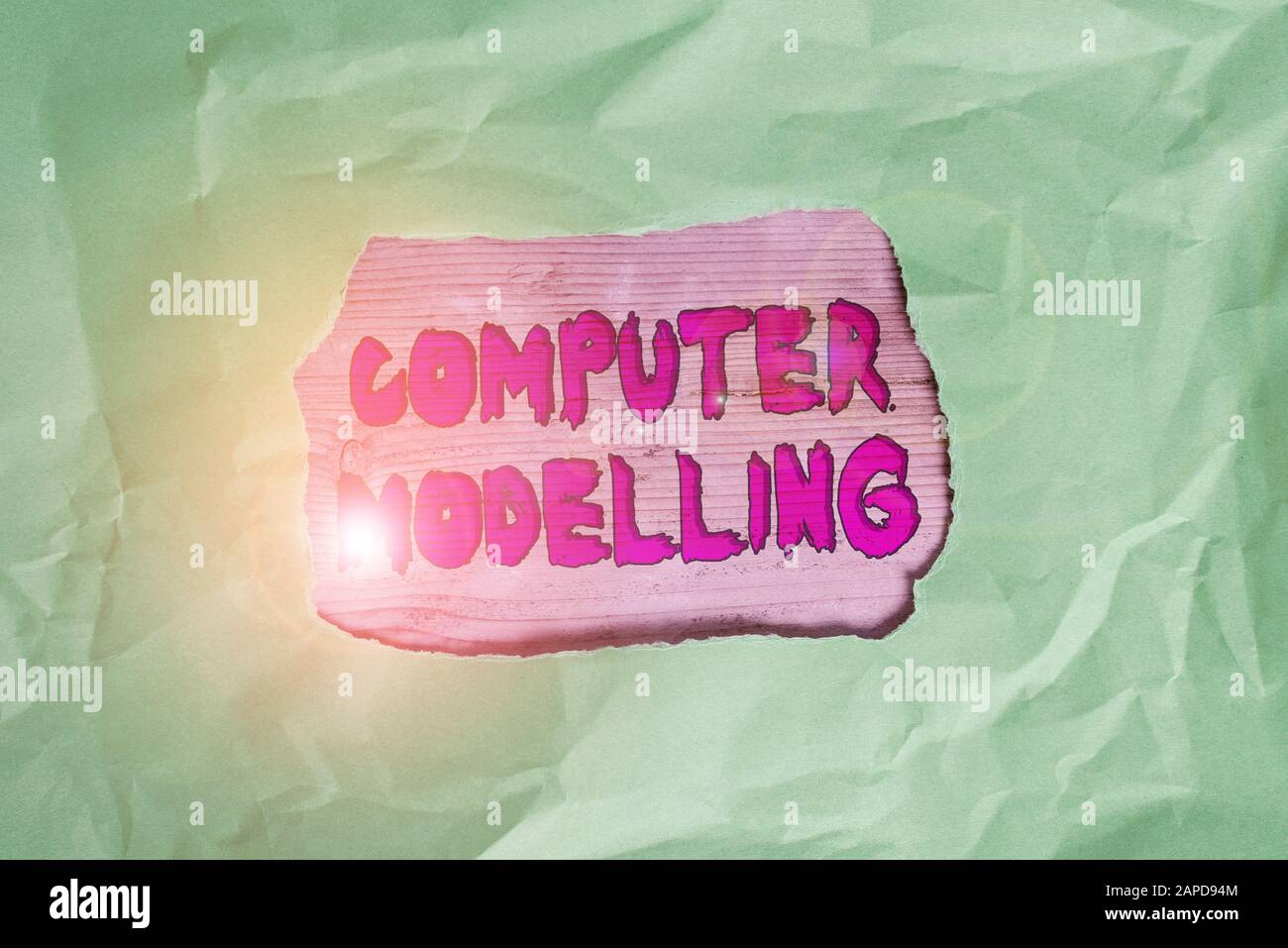 Word writing text Computer Modelling. Business photo showcasing using a ...
