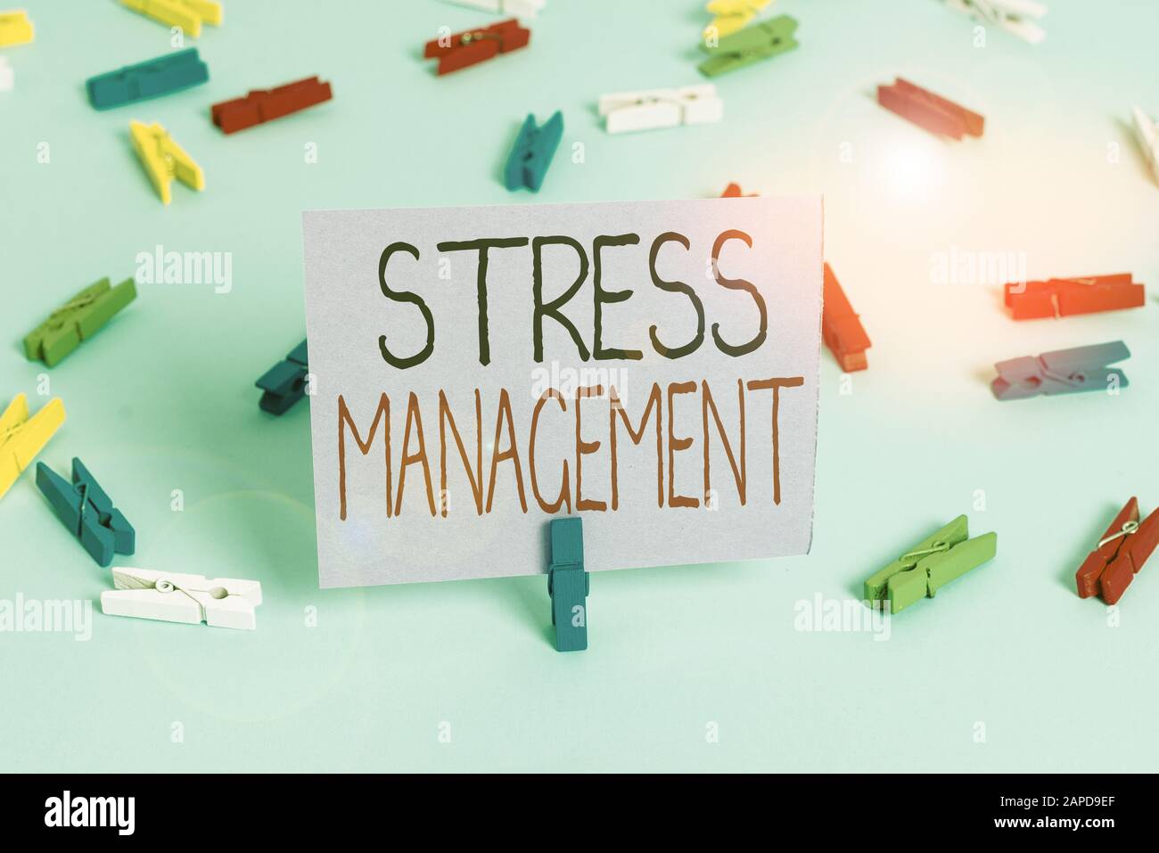 Handwriting text writing Stress Management. Conceptual photo method of ...