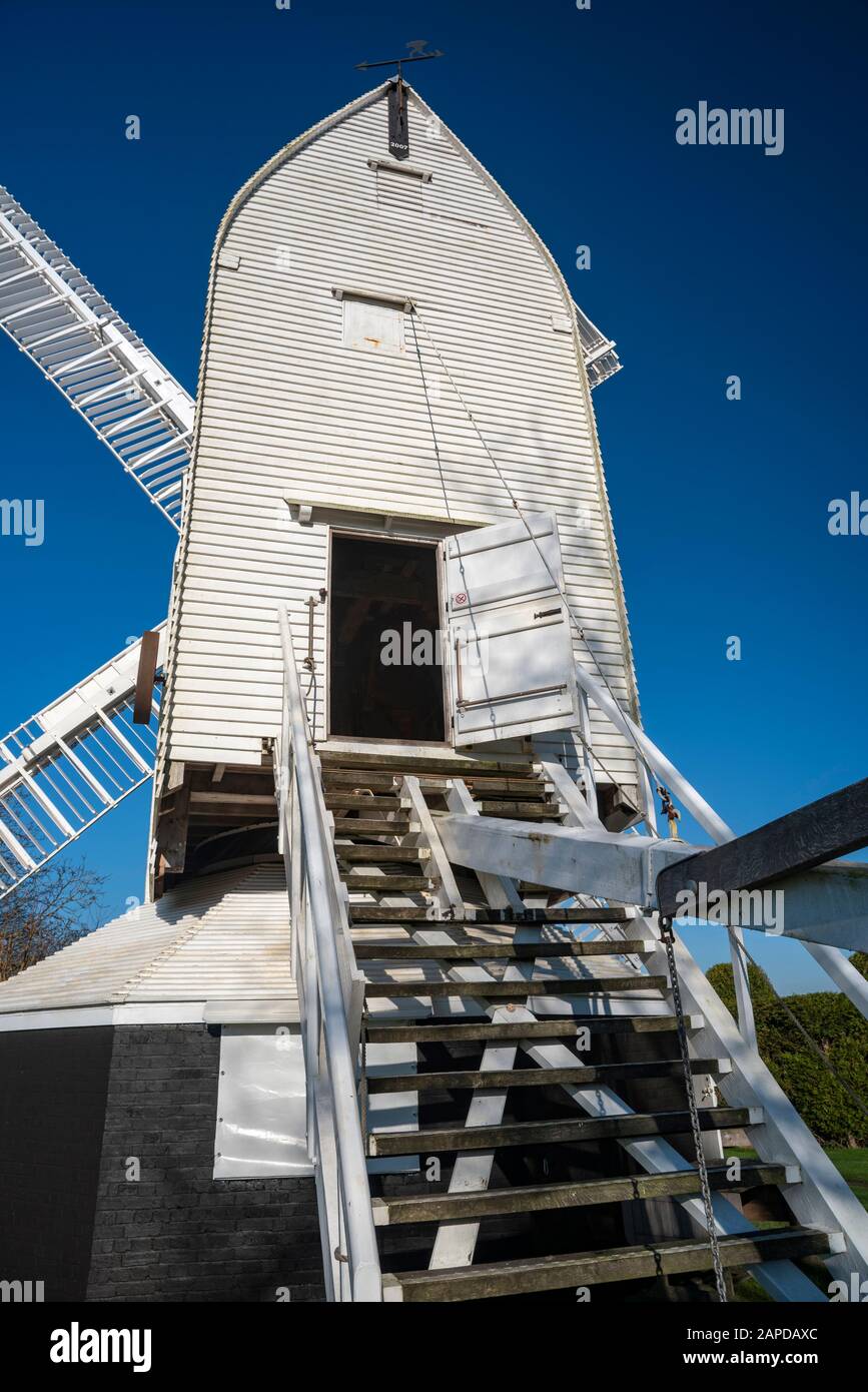 Oldland Windmill 18th-century post mill in Keymer, West Sussex, UK ...