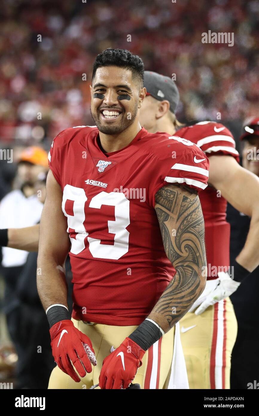 Santa Clara, United States. 22nd Jan, 2020. San Francisco 49ers tight ...